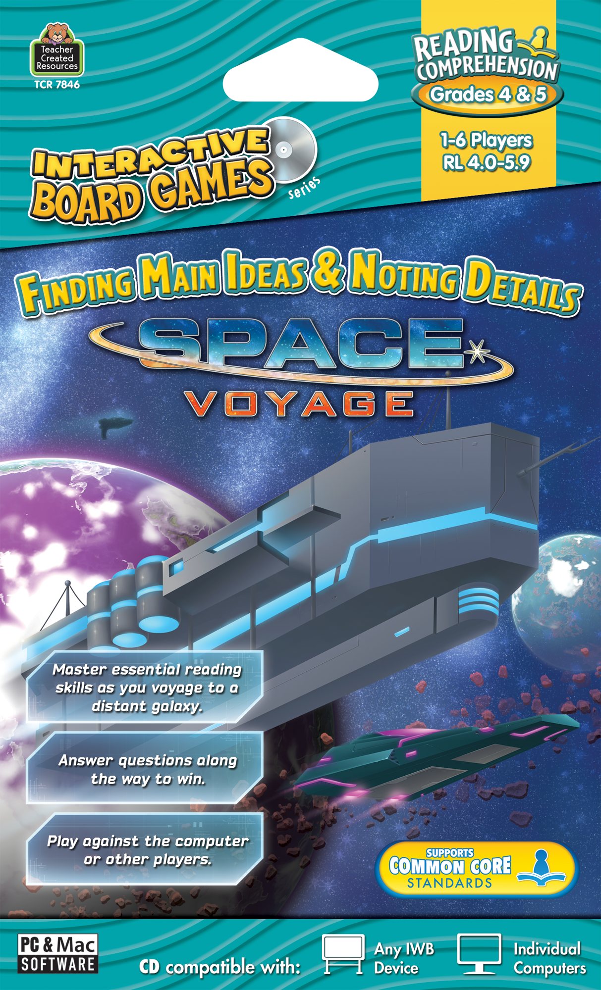 Space Voyage Computer Game CD Grade 4-5 - TCR7846 | Teacher Created ...