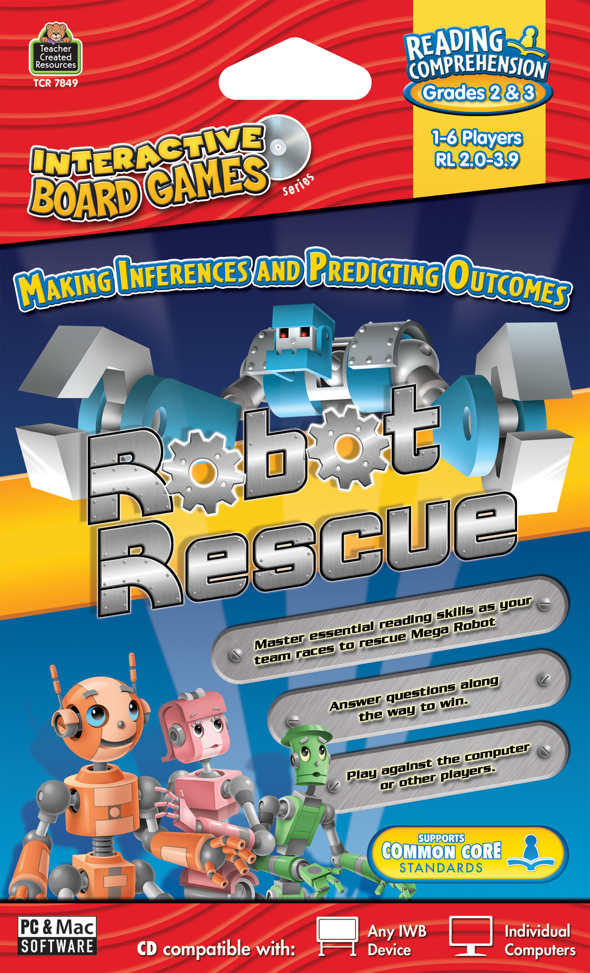 Robot Rescue Computer Game CD Grade 2-3 - TCR7849 | Teacher Created ...