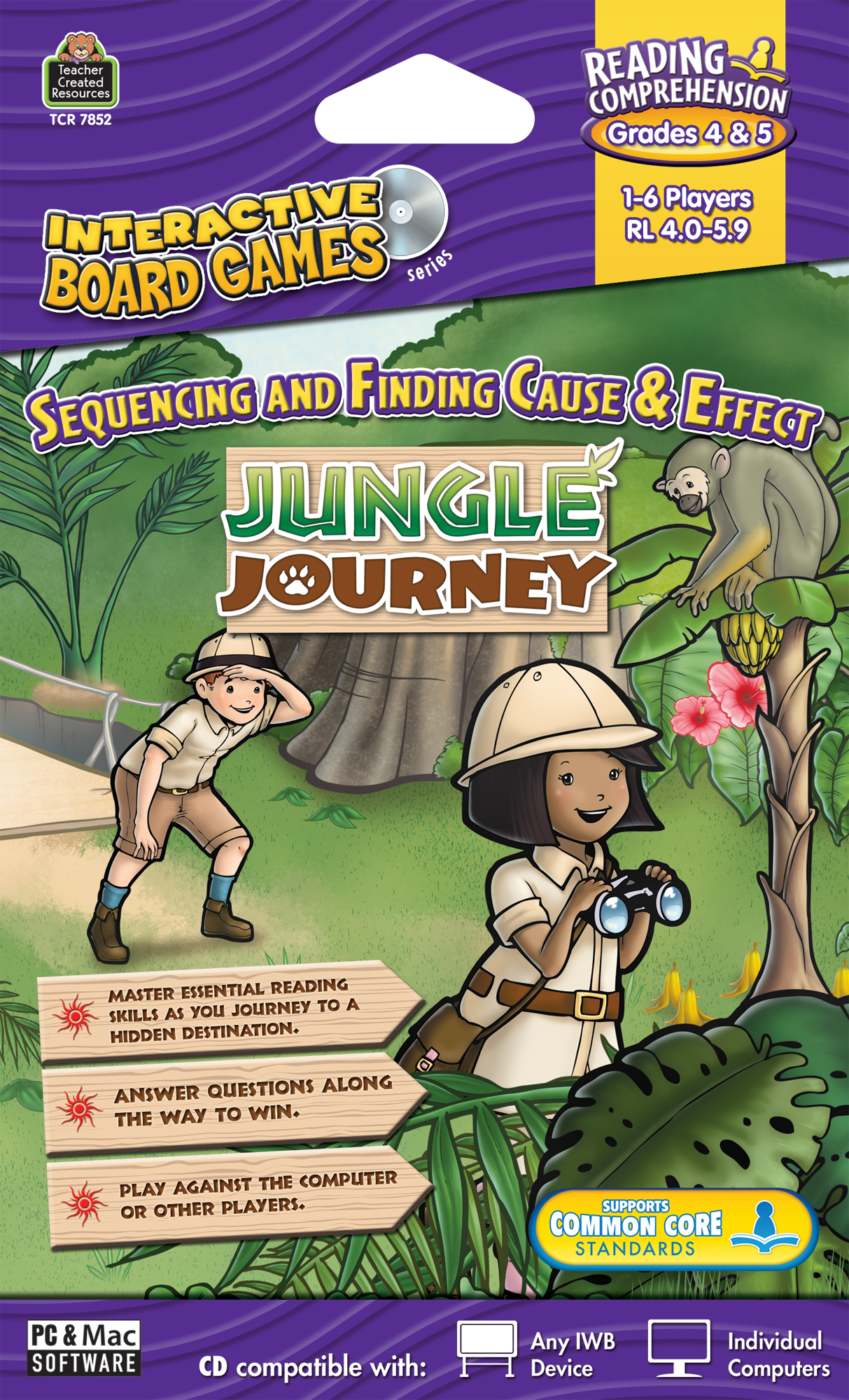 Jungle Journey Computer Game CD Grade 4-5 - TCR7852 | Teacher Created ...