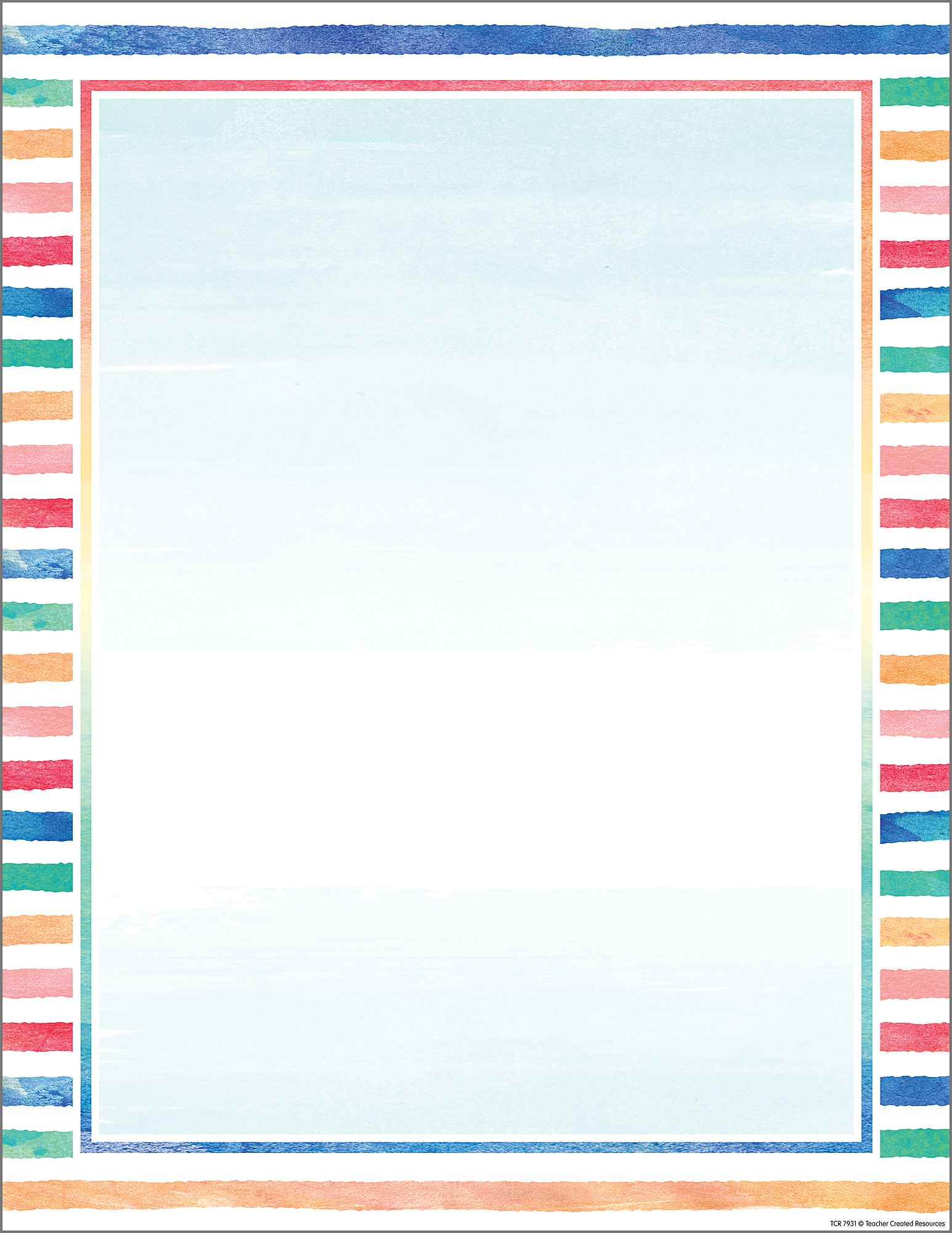 Watercolor Blank Chart - TCR7931 | Teacher Created Resources