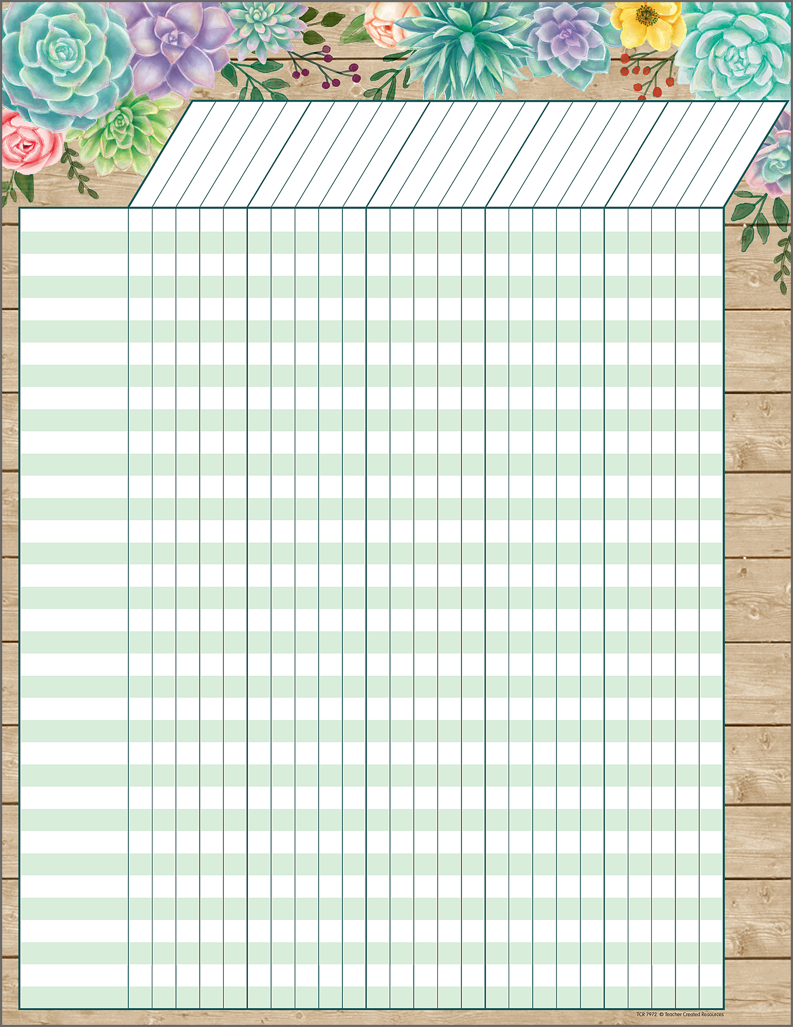 Rustic Bloom Incentive Chart - TCR7972 | Teacher Created Resources Rustic Bloom Incentive Chart - TCR7972 | Teacher Created Resources