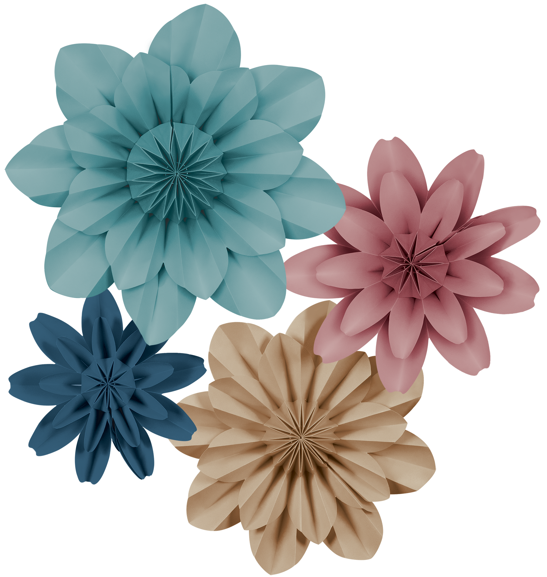 Calming Colors Paper Flowers - TCR8349 | Teacher Created Resources