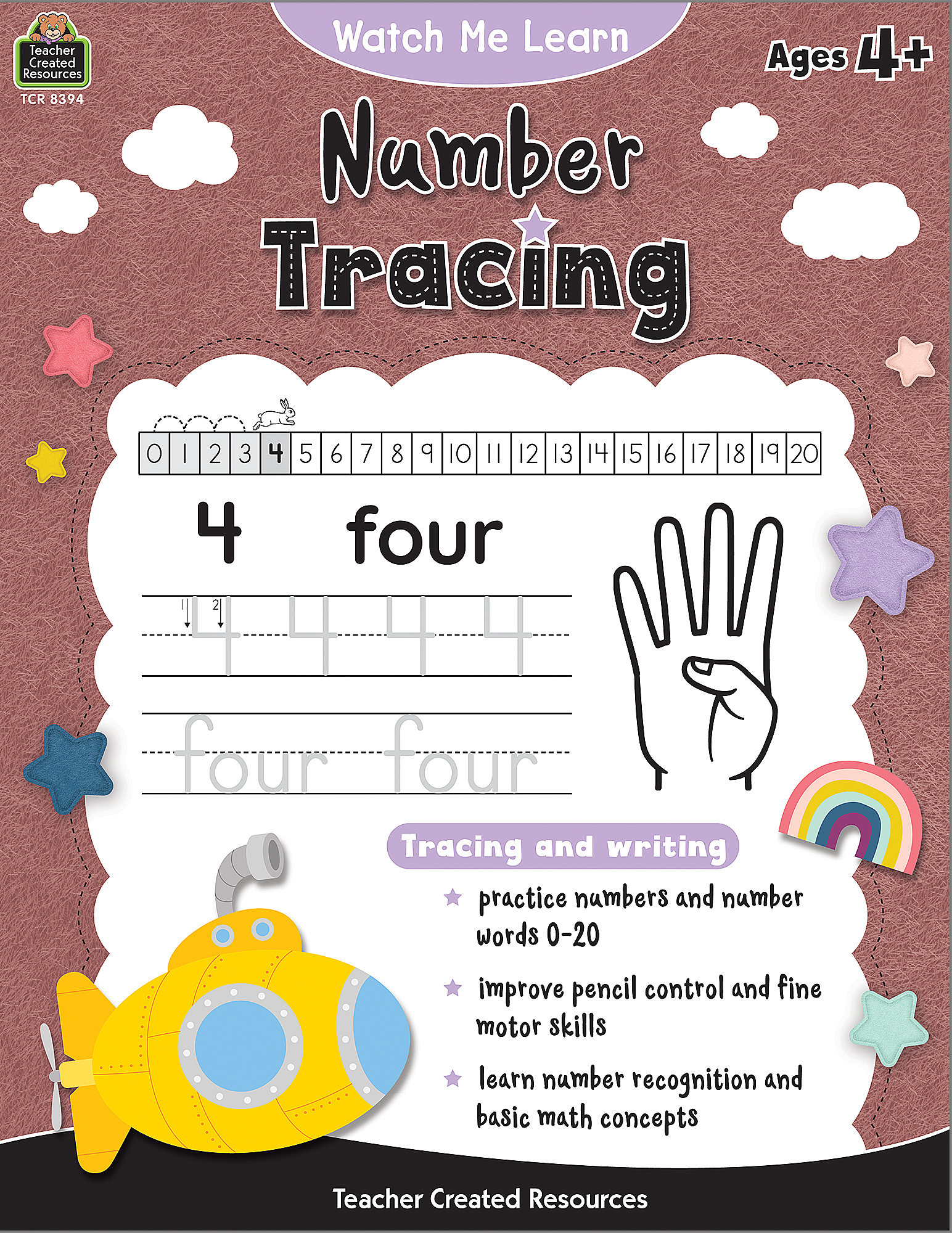 Watch Me Learn: Number Tracing - TCR8394 | Teacher Created Resources