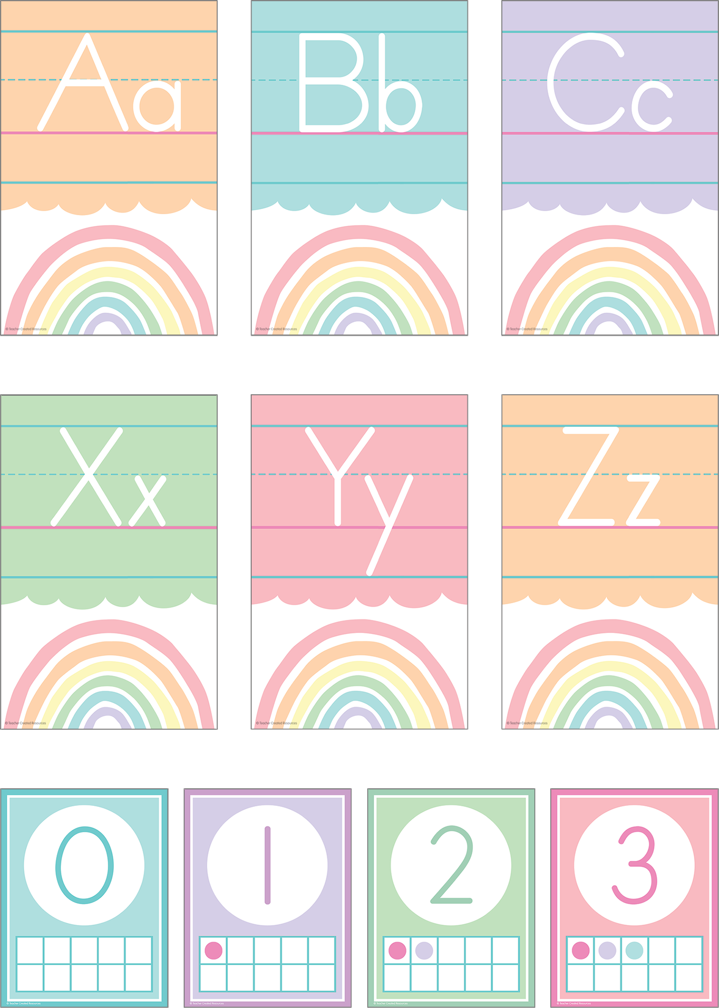 Pastel Pop Alphabet Bulletin Board - TCR8409 | Teacher Created Resources