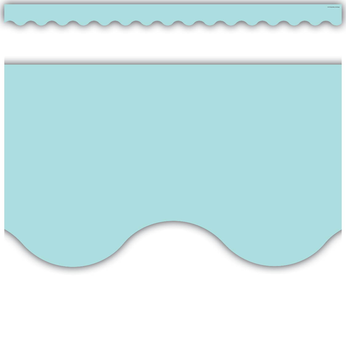 Pastel Blue Scalloped Border Trim - TCR8426 | Teacher Created Resources