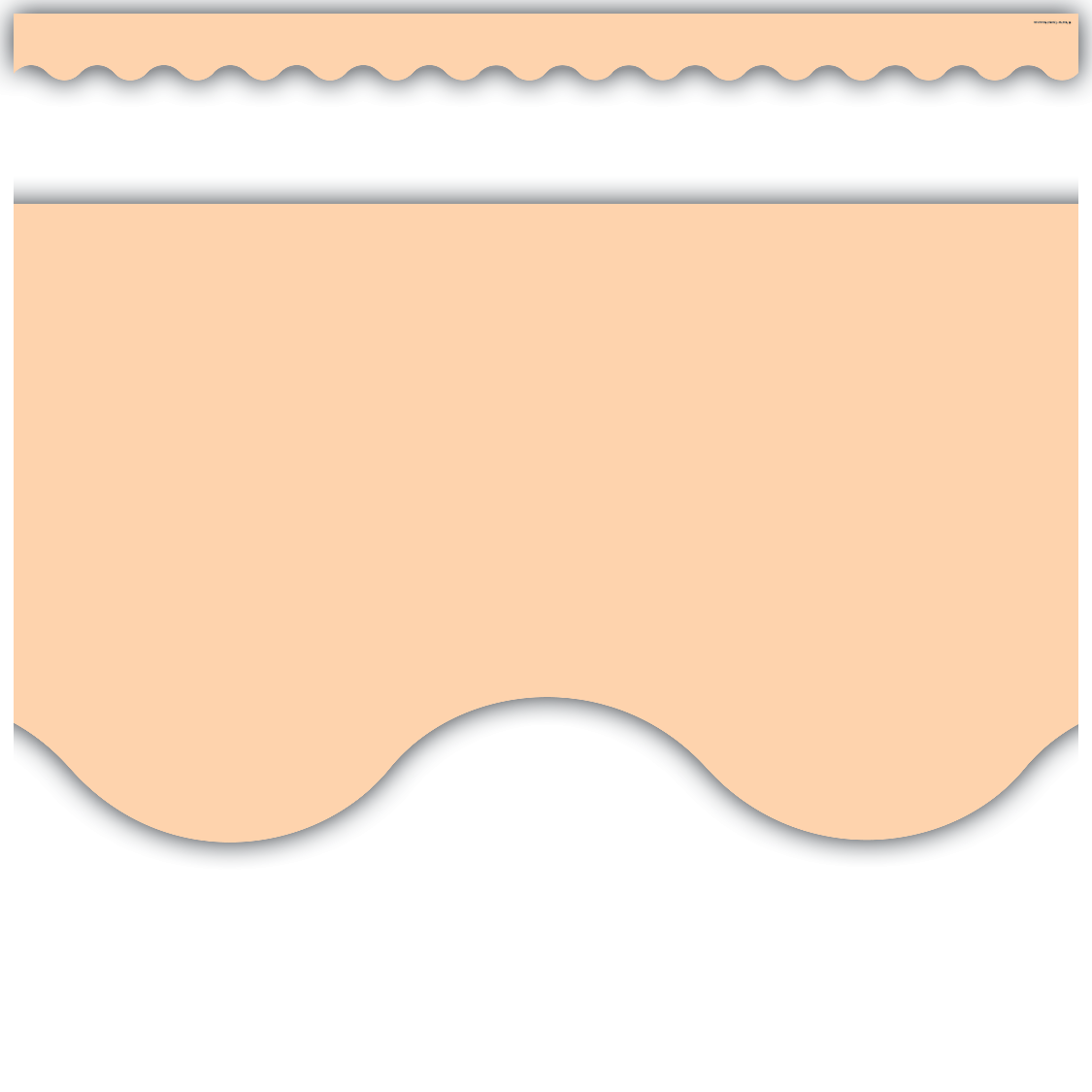 Peach Scalloped Border Trim - TCR8427 | Teacher Created Resources