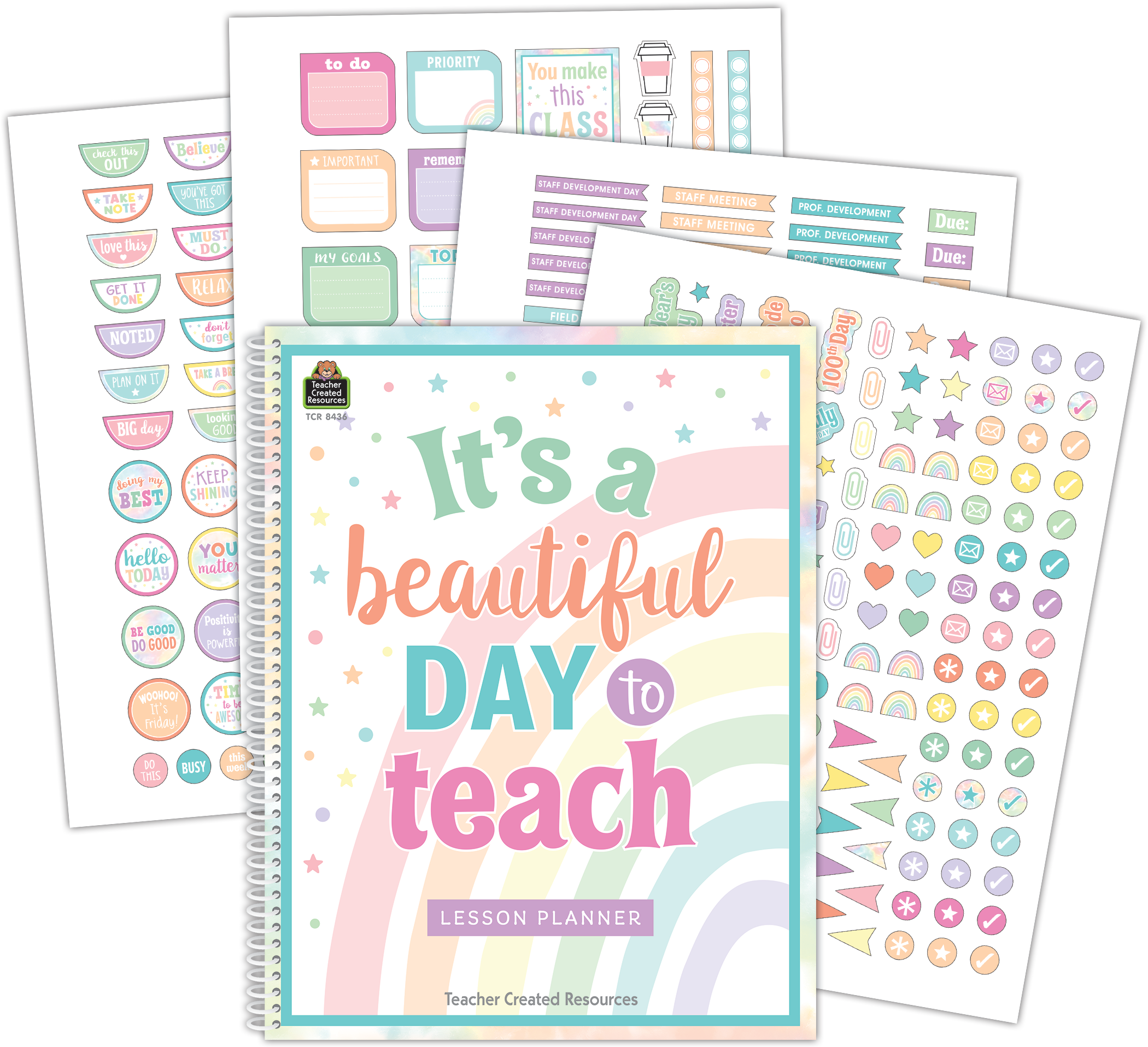 Pastel Pop Lesson Planner - TCR8436 | Teacher Created Resources