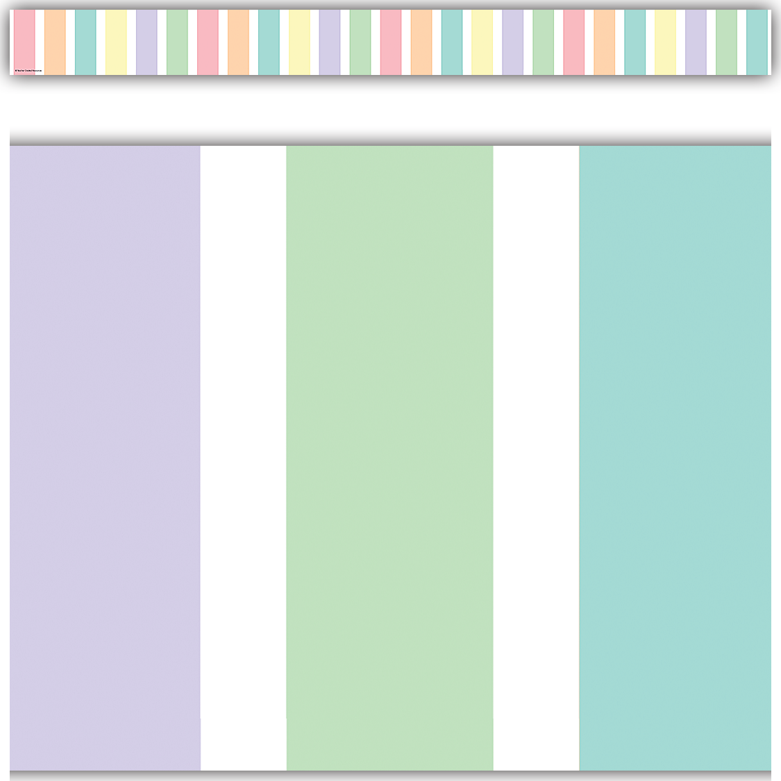 Pastel Pop Stripes Straight Border Trim - TCR8444 | Teacher Created ...