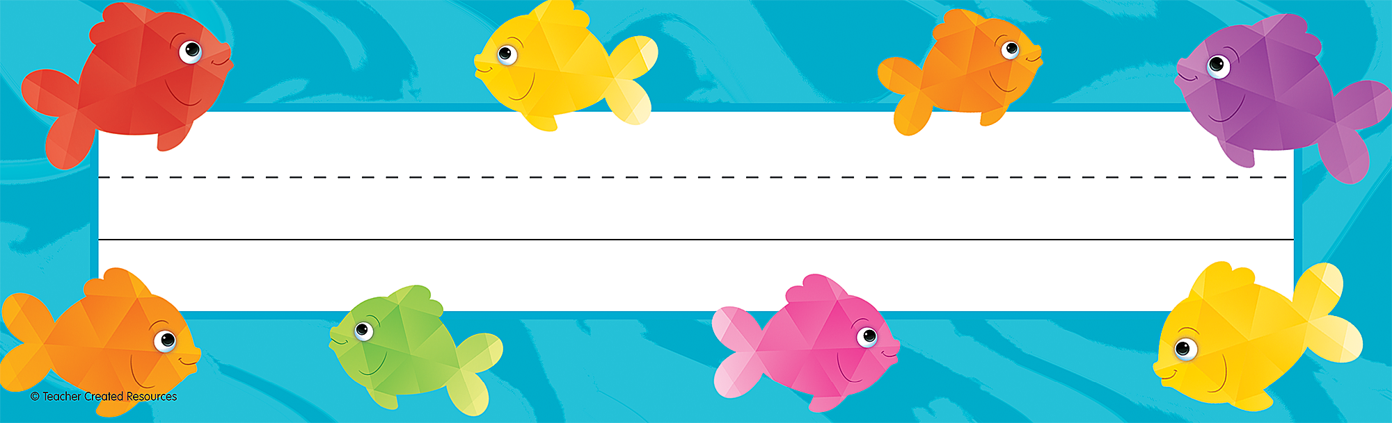 Colorful Fish Flat Name Plates - TCR8559 | Teacher Created Resources