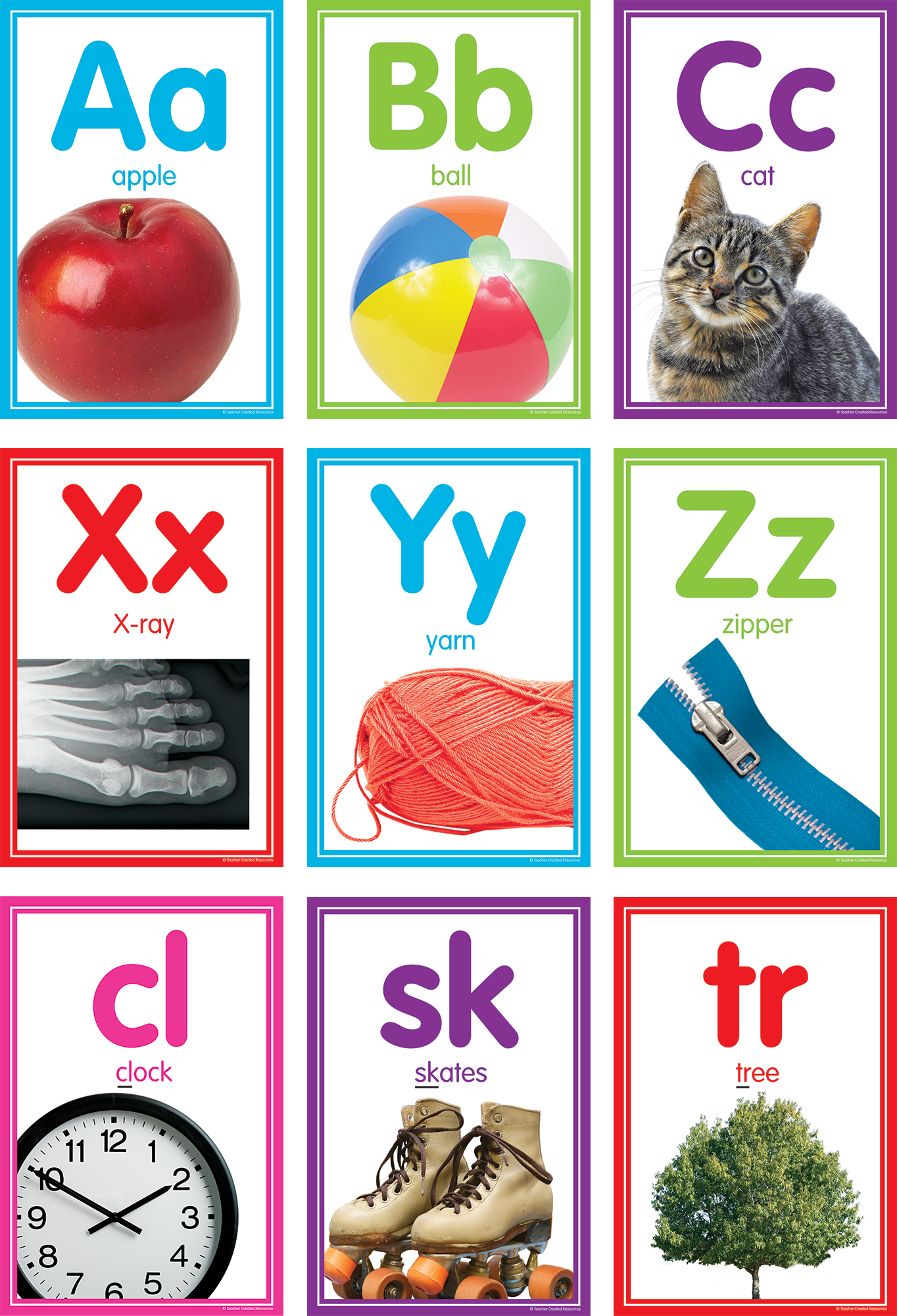Colorful Photo Alphabet Cards Bulletin Board TCR8798 Teacher 