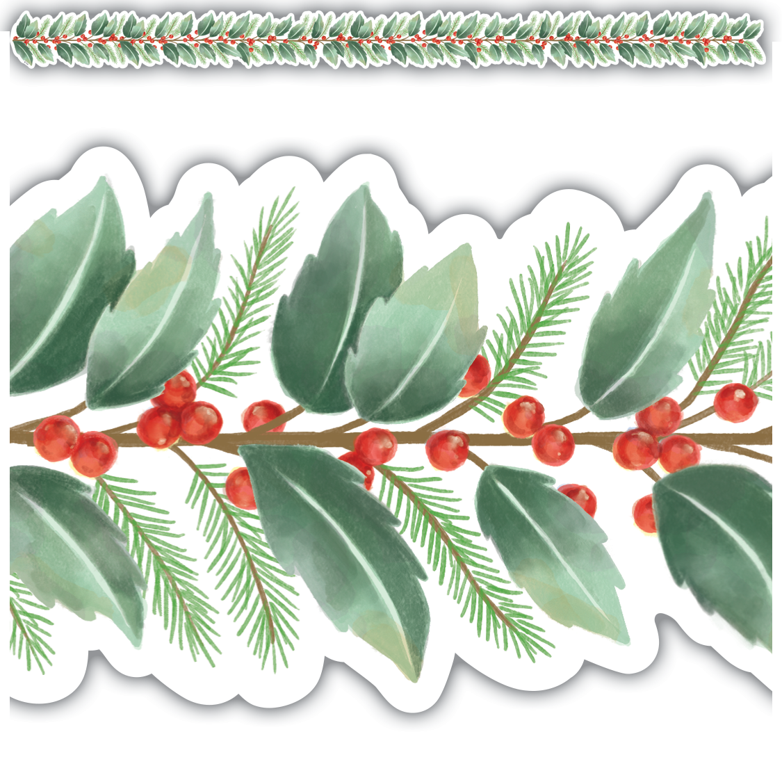 Holly Die-Cut Border Trim - TCR8867 | Teacher Created Resources
