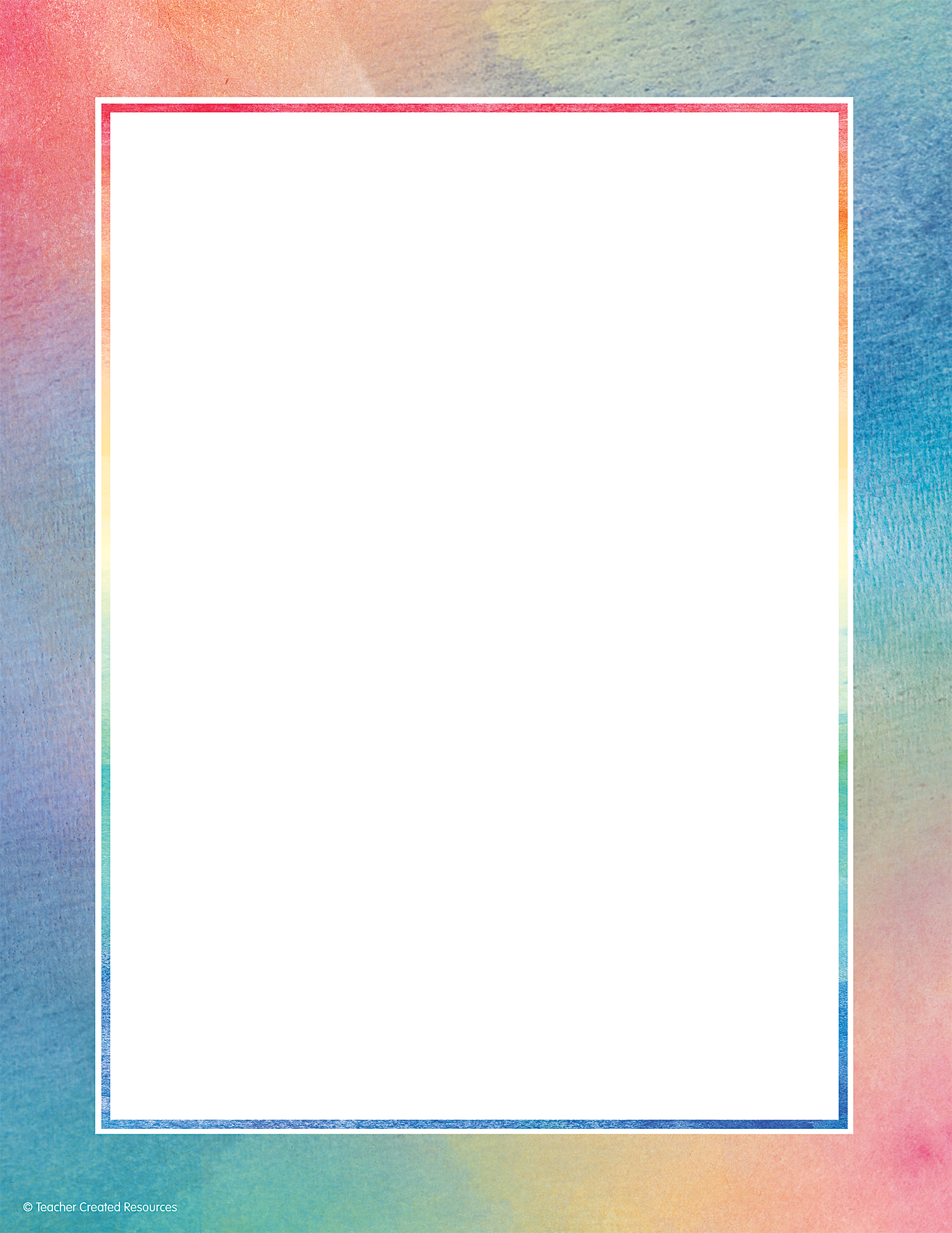 Watercolor Computer Paper - TCR8967 | Teacher Created Resources