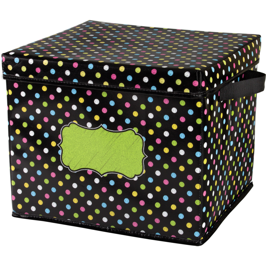 Chalkboard Brights Storage Box - TCR20766 | Teacher Created Resources