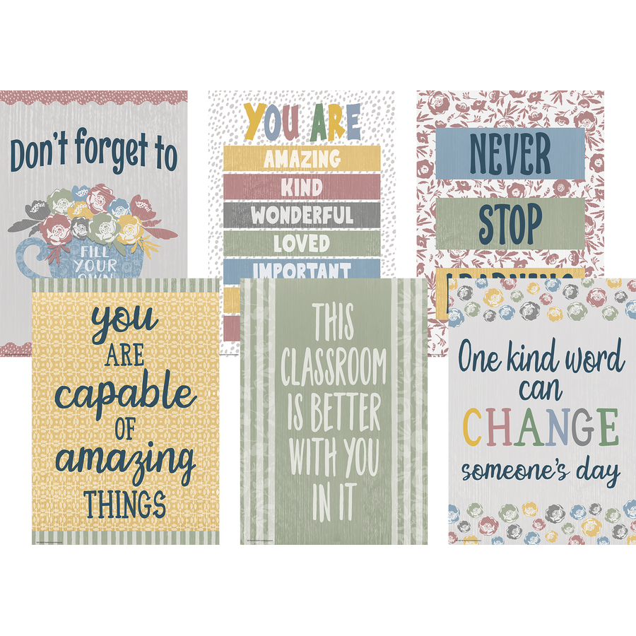 Classroom Cottage Poster Set (6) - TCR2088717 | Teacher Created Resources