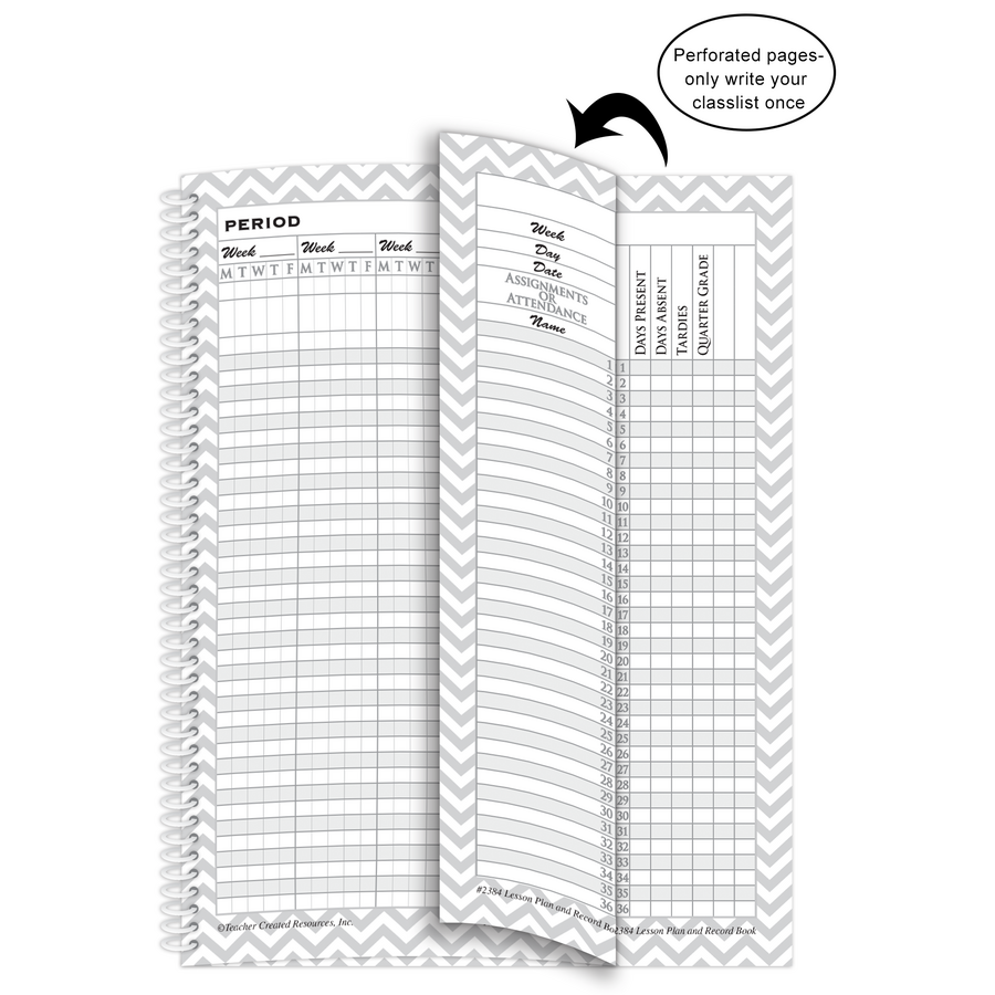 Lime Chevrons and Dots Lesson Plan & Record Book - TCR2384 | Teacher ...