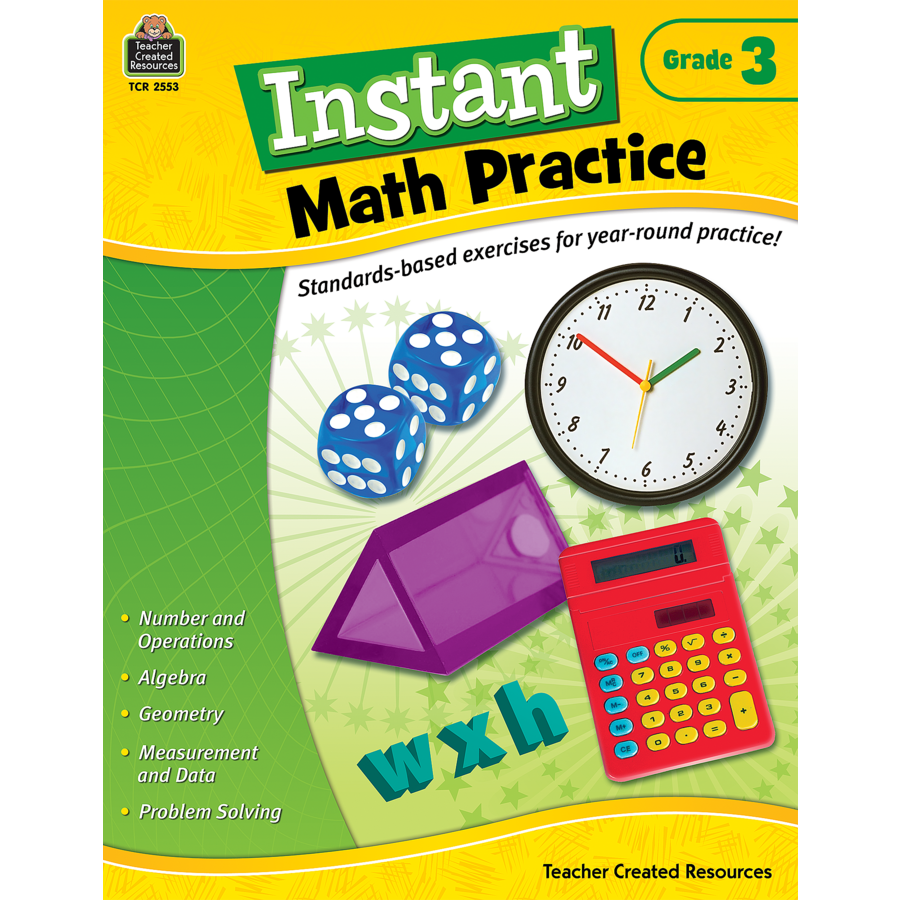 Instant Math Practice Grade 3 - TCR2553 | Teacher Created Resources
