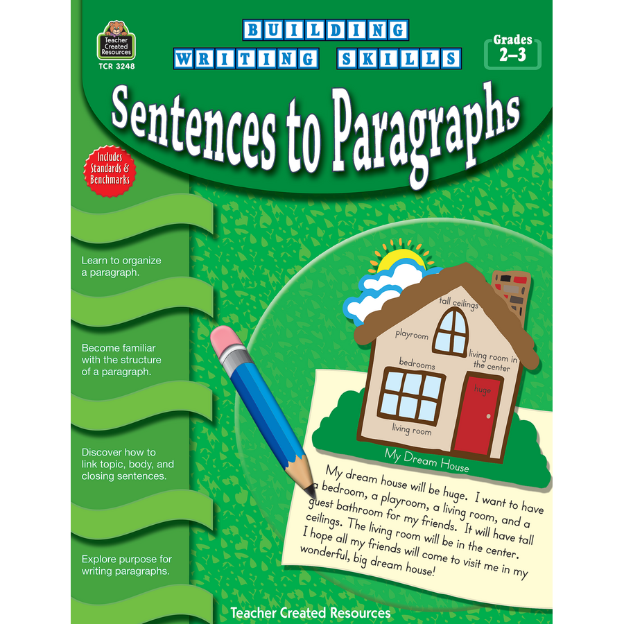 Building Writing Skills: Sentences to Paragraphs - TCR3248 | Teacher ...