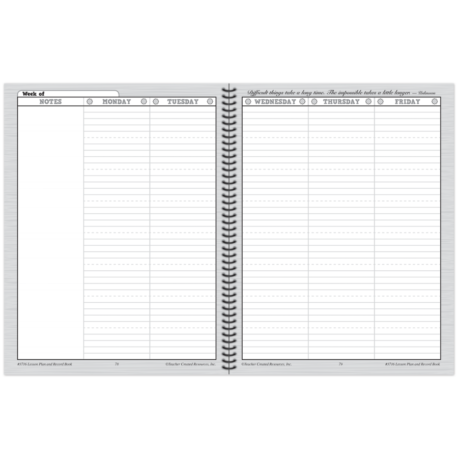 Chalkboard Brights Lesson Plan and Record Book - TCR3716 | Teacher ...