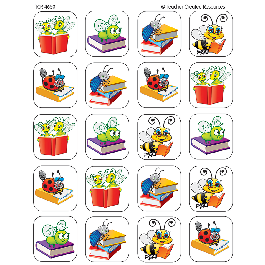 Book Bug Stickers - TCR4650 | Teacher Created Resources