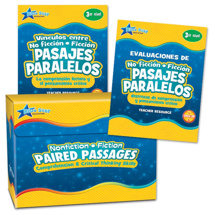 Nonfiction-Fiction Paired Passages Kit Grade 3-Spanish - TCR51686 ...