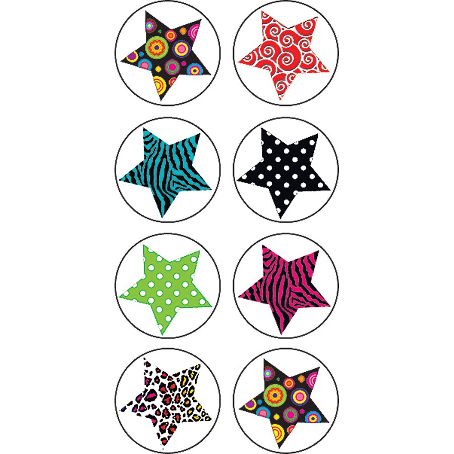 Fancy Stars Mini Stickers - TCR5259 | Teacher Created Resources