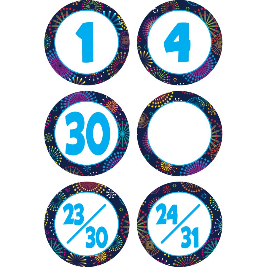 Fireworks Calendar Days - TCR5423 | Teacher Created Resources