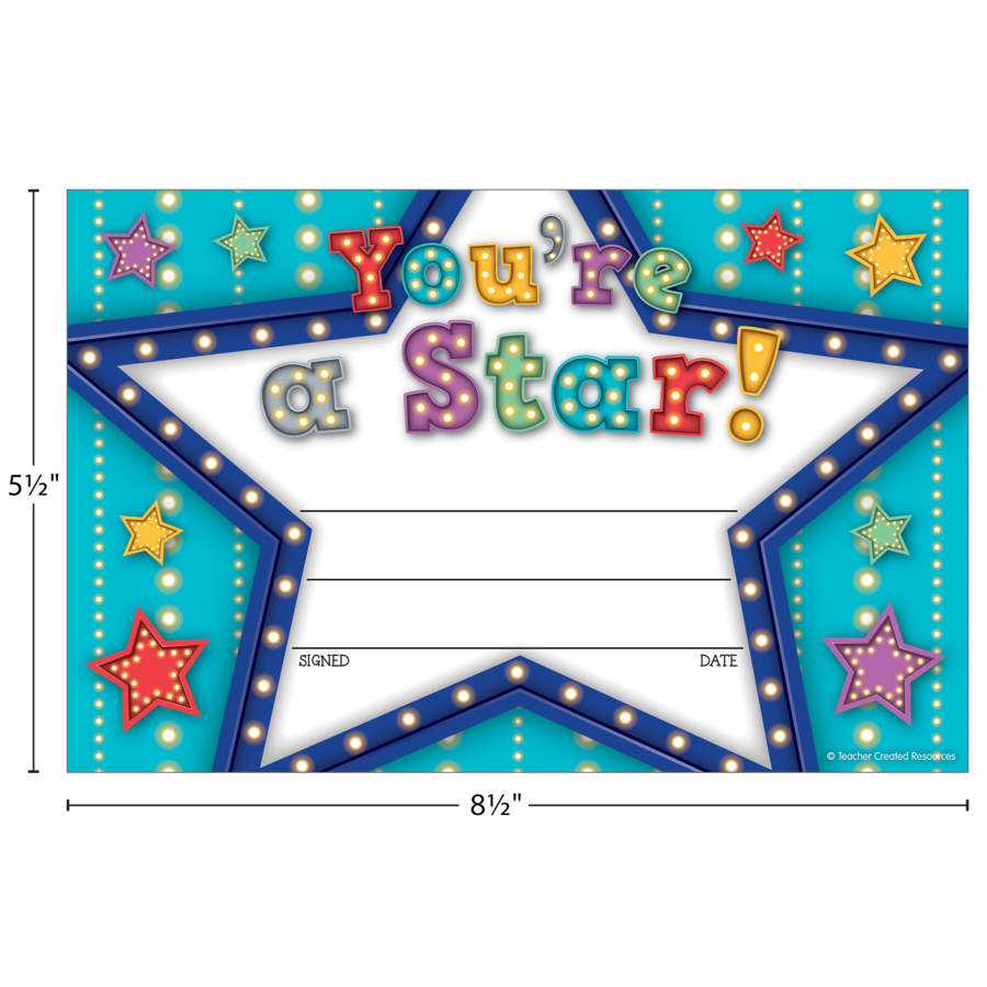 Marquee You're a Star! Awards - TCR5485 | Teacher Created Resources