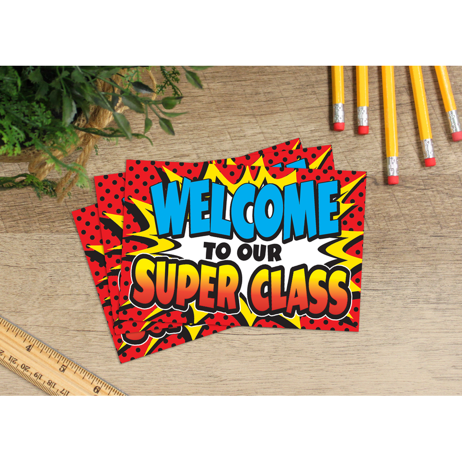 Superhero Welcome Postcards - TCR5652 | Teacher Created Resources