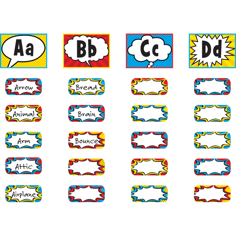 Superhero Alphabet Word Wall Bulletin Board Display Set - TCR5847 ...