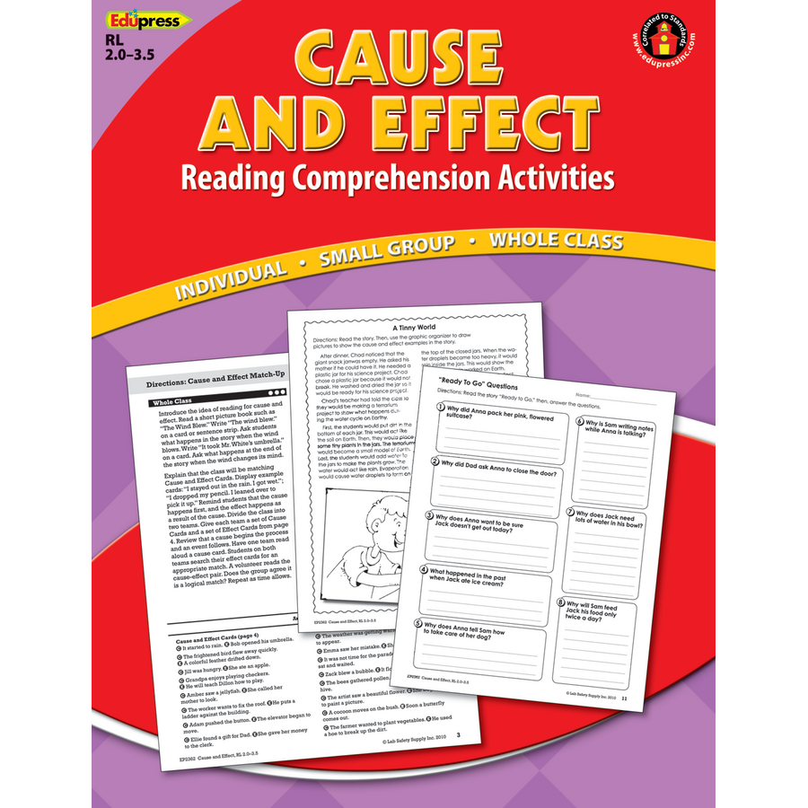 Reading Comprehension Book Cause & Effect Red Level - TCR62362 ...
