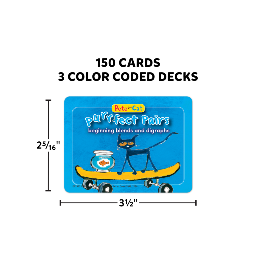 Pete the Cat Purrfect Pairs Game:Beginning Blends & Digraghs - TCR63533 ...