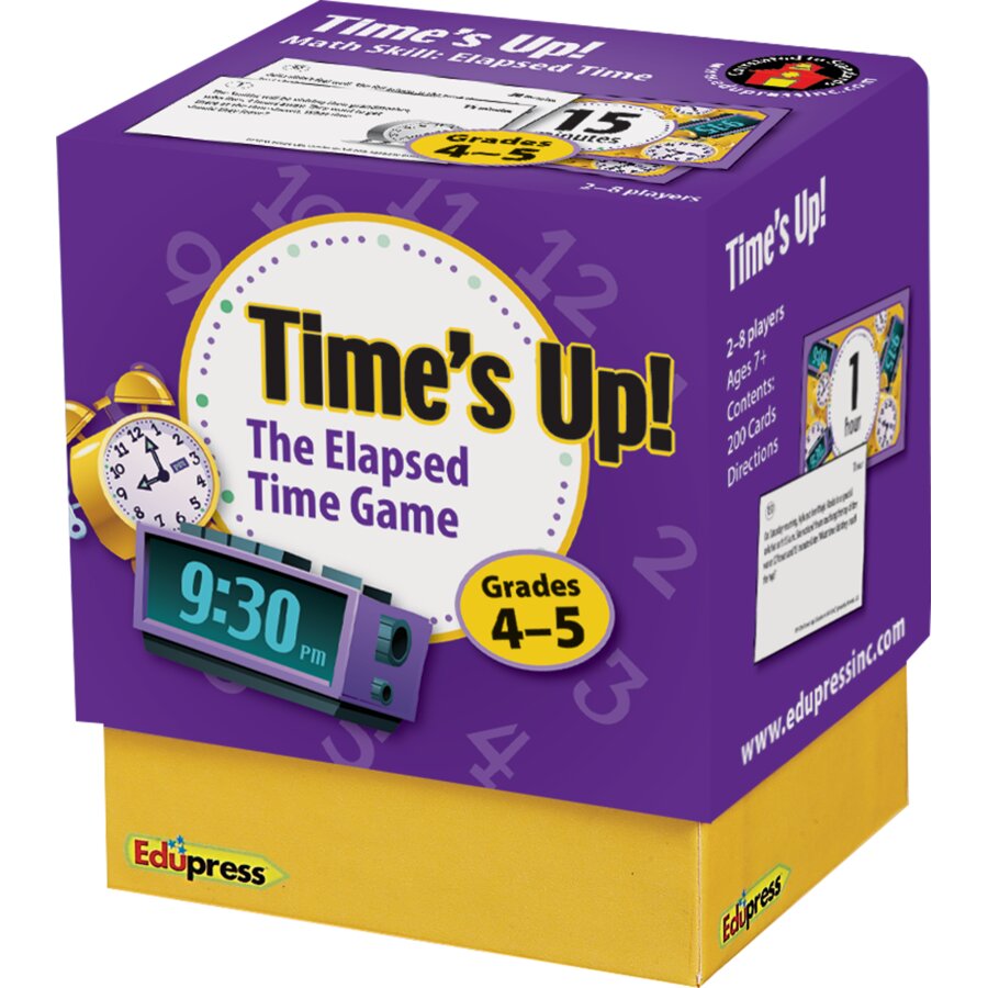 Time's Up! Elapsed Time Game Grades 4-5 - TCR63756 | Teacher Created ...
