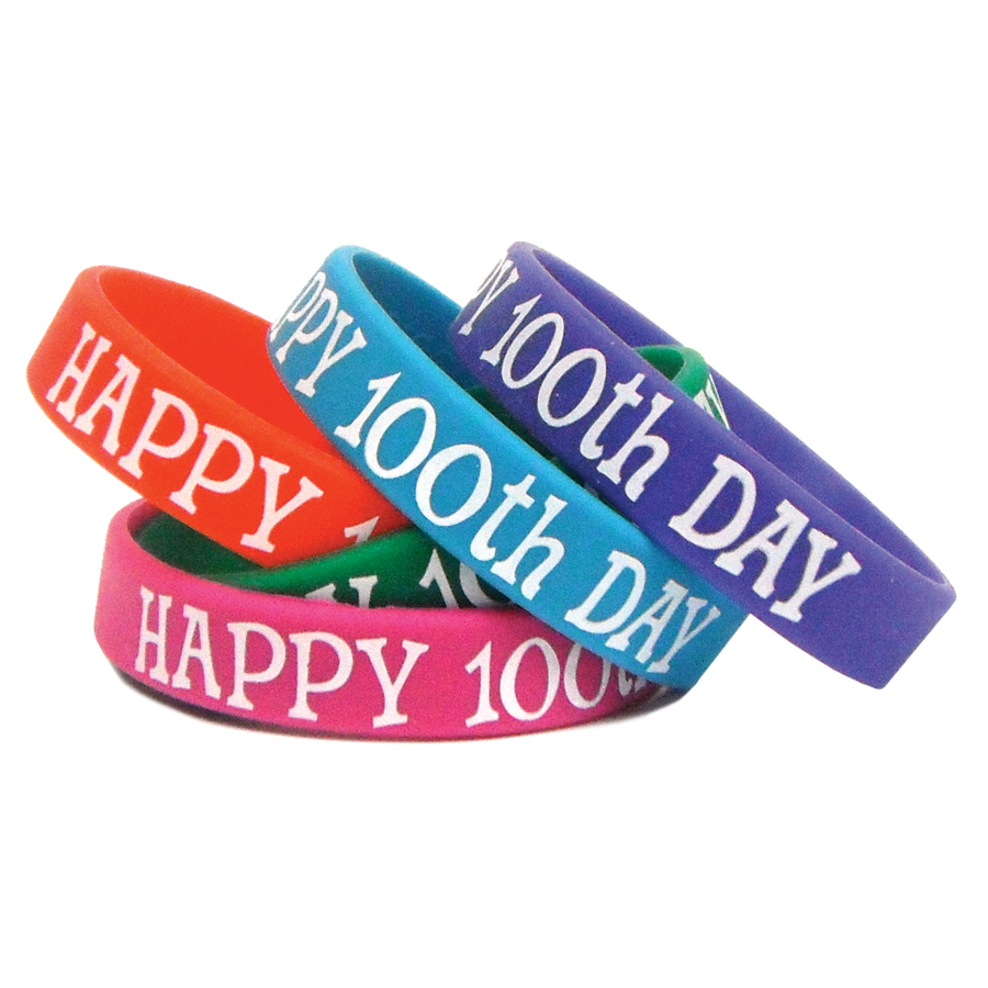 Happy 100th Day Wristbands - TCR6568 | Teacher Created Resources