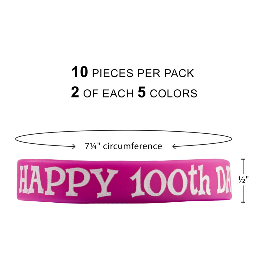 Happy 100th Day Wristbands - TCR6568 | Teacher Created Resources