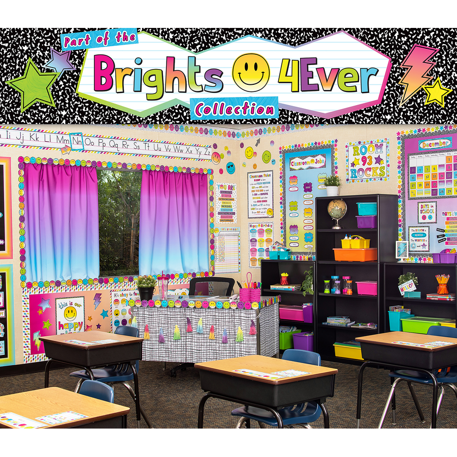 Brights 4Ever Alphabet Line Bulletin Board - TCR6923 | Teacher Created ...