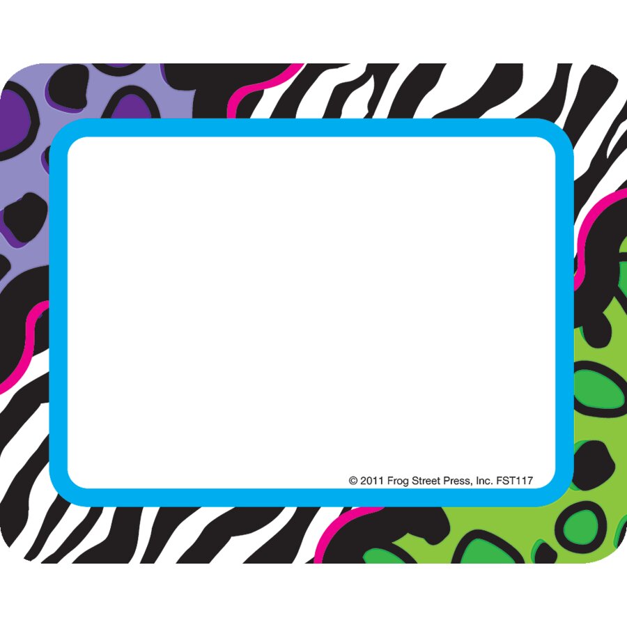 Colorful Leopard Name Tags/Labels - TCR70117 | Teacher Created Resources