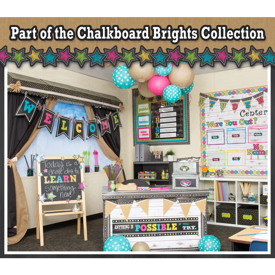 Chalkboard Brights Blank Chart - TCR7533 | Teacher Created Resources
