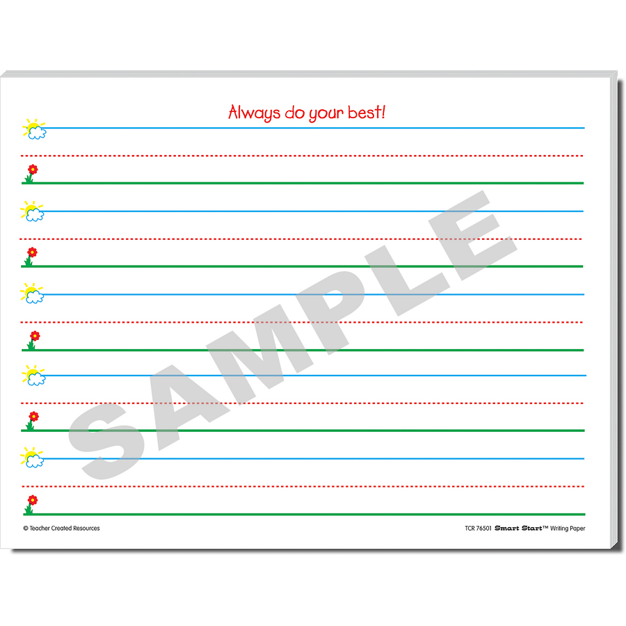 Smart Start K-1 Writing Paper: 100 Sheets - TCR76501 | Teacher Created ...