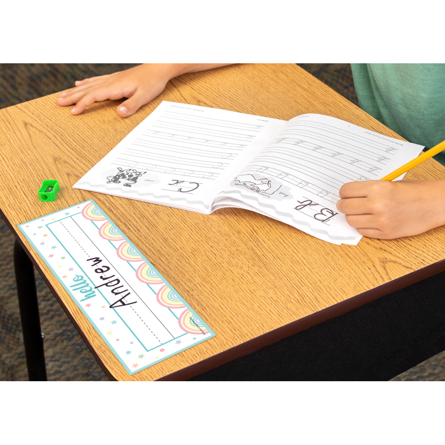 Pastel Pop Flat Name Plates - TCR8422 | Teacher Created Resources