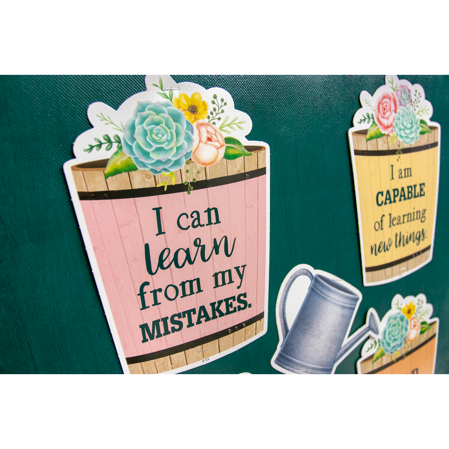 Rustic Bloom Grow Your Mindset Mini Bulletin Board - TCR8592 | Teacher ...