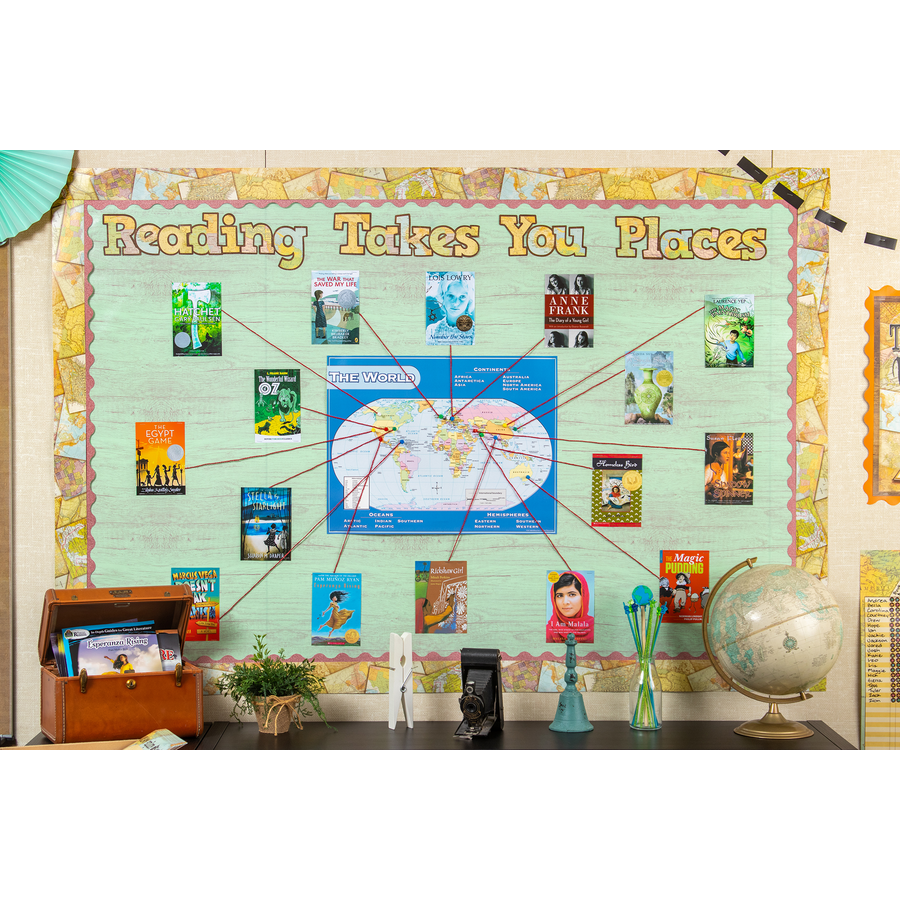 Travel the Map Straight Border Trim - TCR8639 | Teacher Created Resources