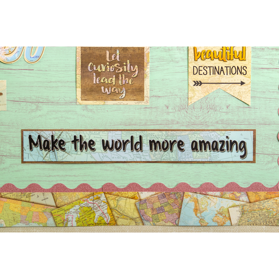 Travel the Map Straight Border Trim - TCR8639 | Teacher Created Resources