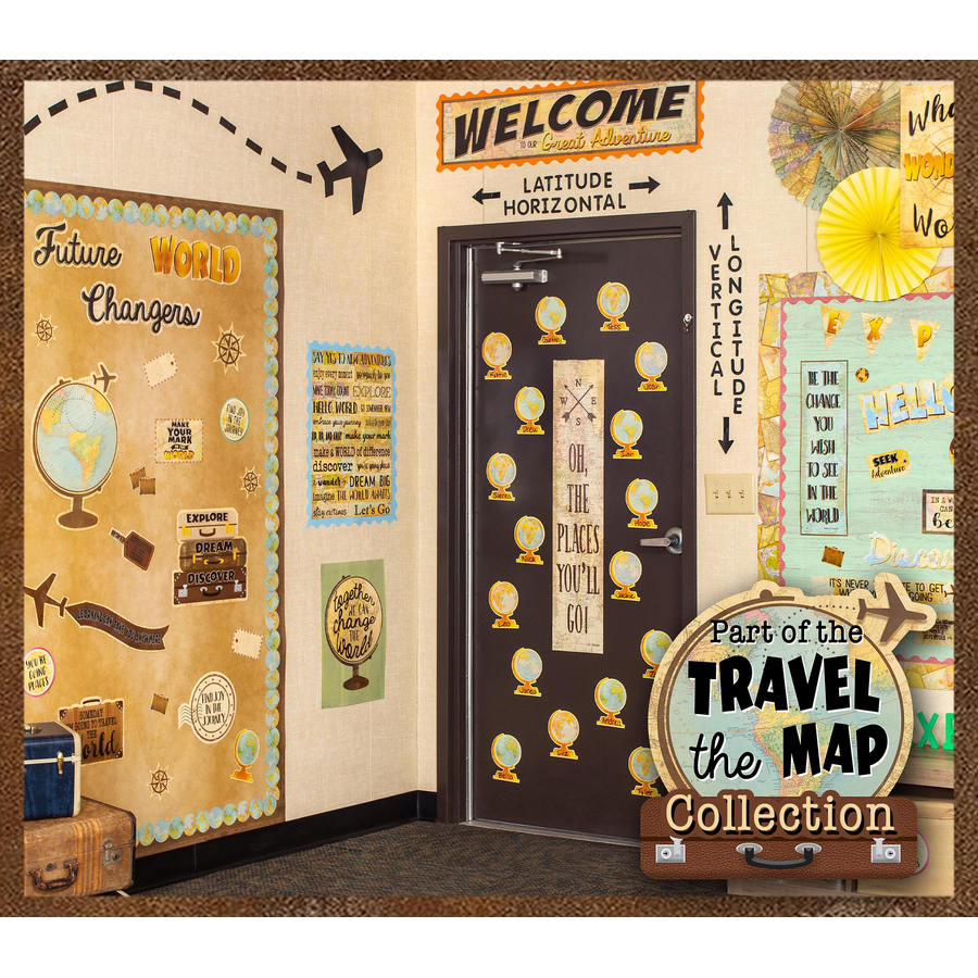 Travel the Map Straight Border Trim - TCR8639 | Teacher Created Resources