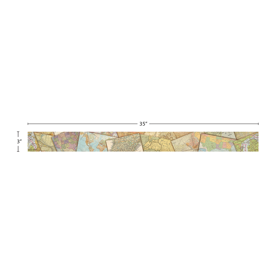 Travel the Map Straight Border Trim - TCR8639 | Teacher Created Resources