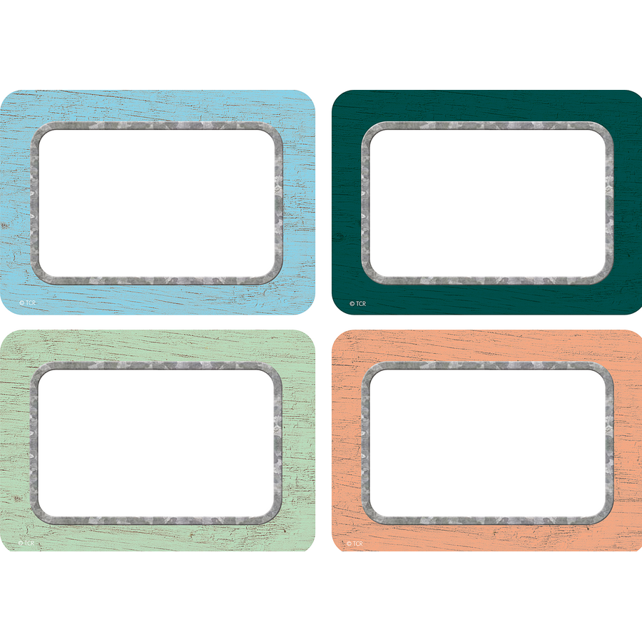 Painted Wood Name Tags/Labels - Multi-Pack - TCR8818 | Teacher Created ...