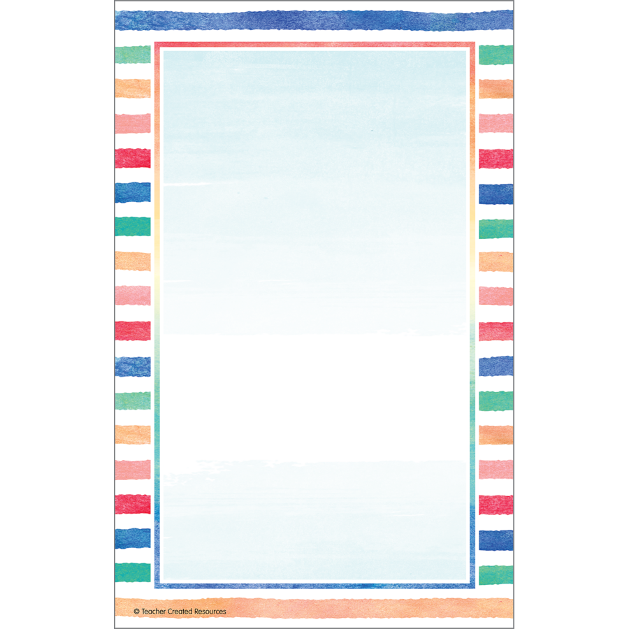 Watercolor Notepad - TCR8888 | Teacher Created Resources