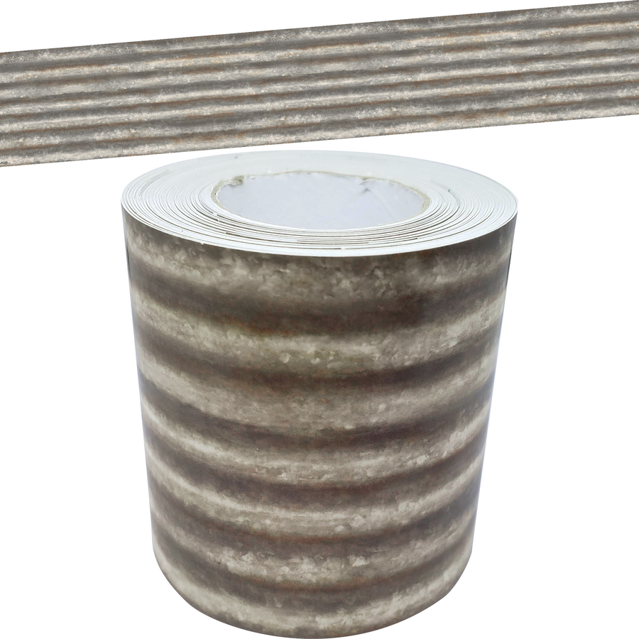 Corrugated Metal Straight Rolled Border Trim - TCR8937 | Teacher ...
