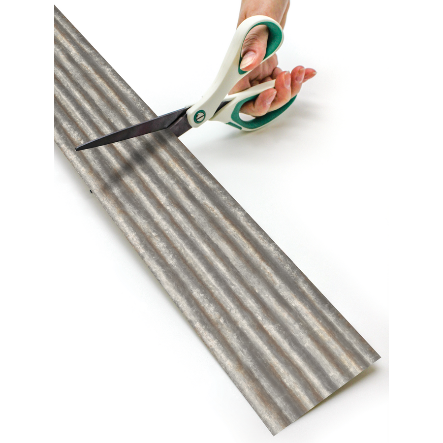 Corrugated Metal Straight Rolled Border Trim - TCR8937 | Teacher ...