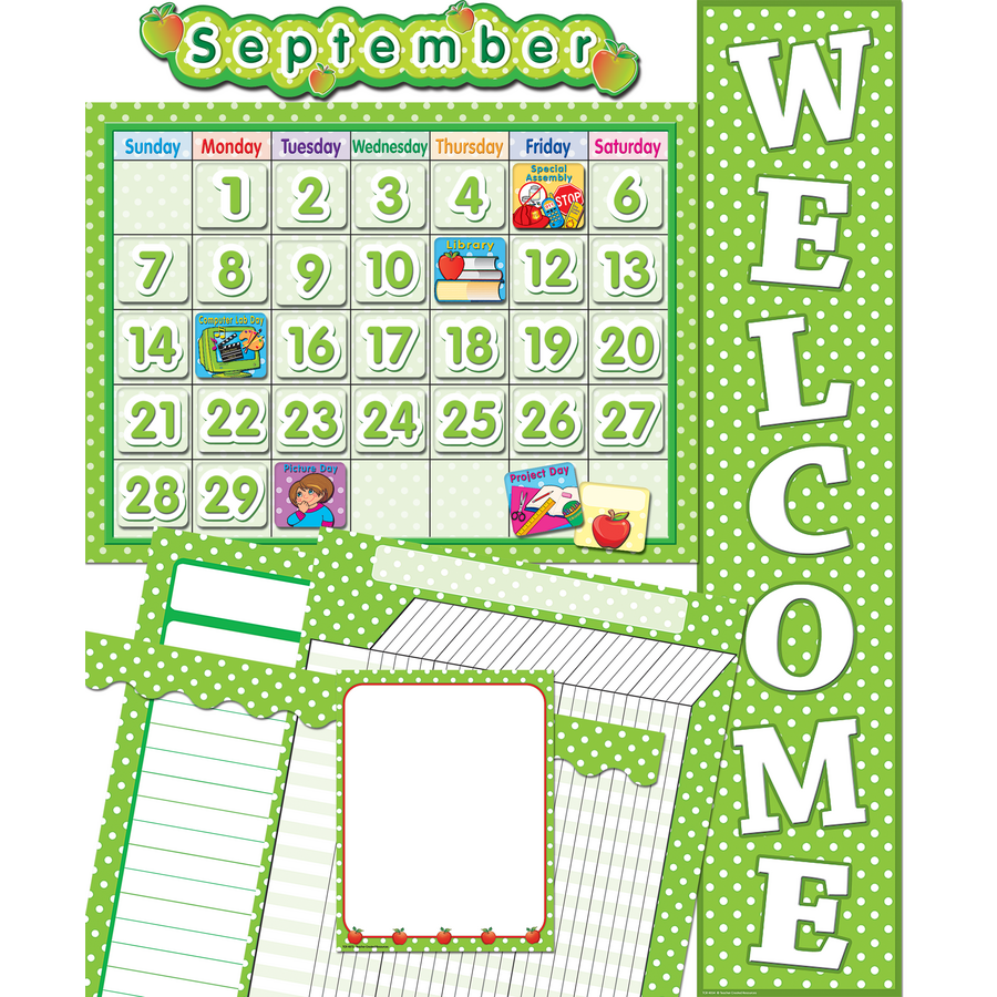 Lime Polka Dots Set - TCR9900 | Teacher Created Resources