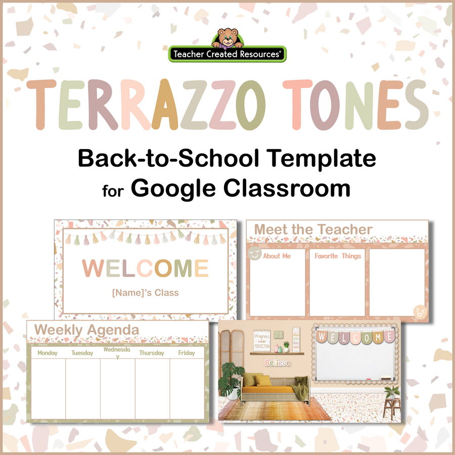 Terrazzo Tones Back to School Template - TCRGP002 | Teacher Created ...